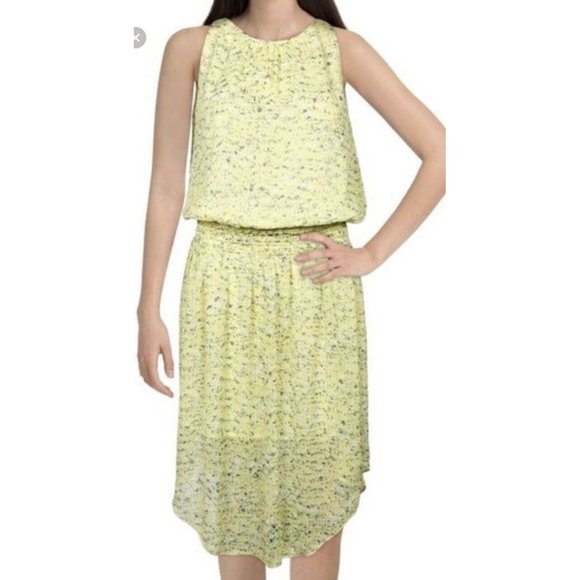 Belldini | Dresses | Belldini Womens Yellow Sheer Metallic Maxi Dres ...